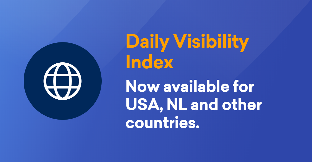 Daily Visibility Index now available for all 13 countries. - SISTRIX