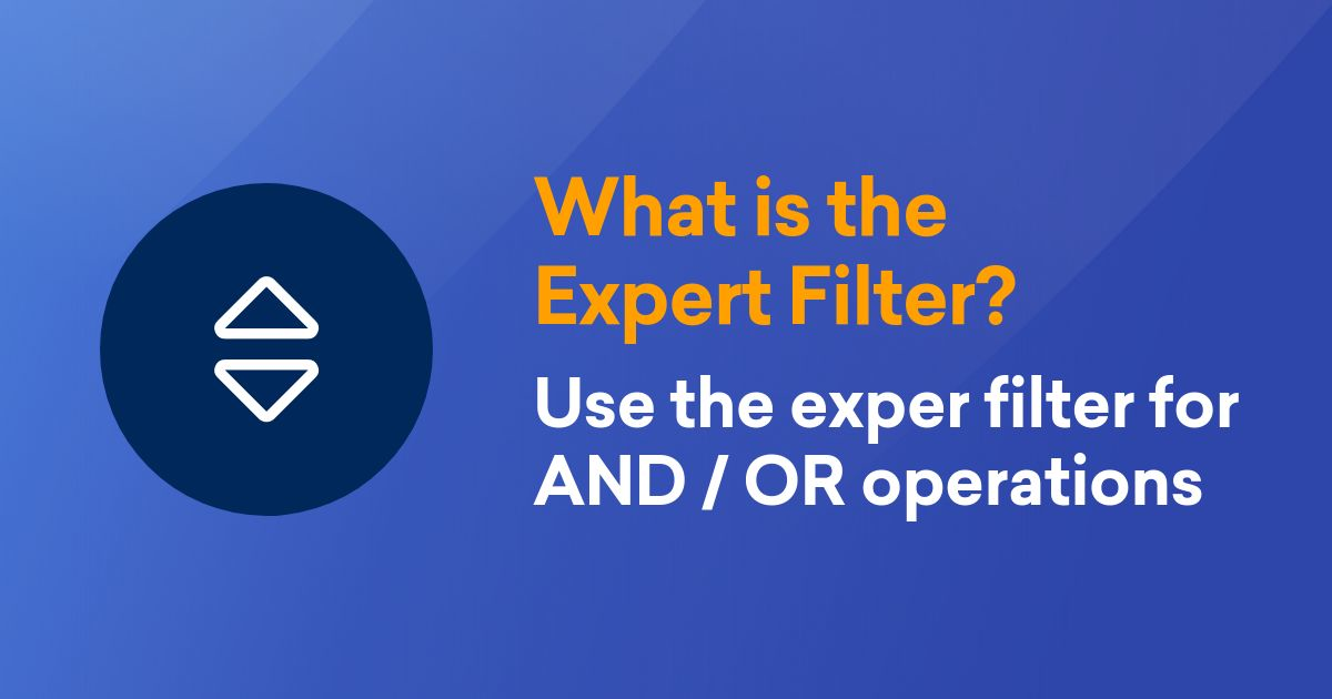 What is the Expert Filter? - SISTRIX