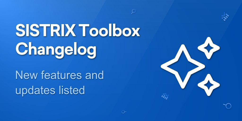 SISTRIX Changelog - Find out what's new in the Toolbox
