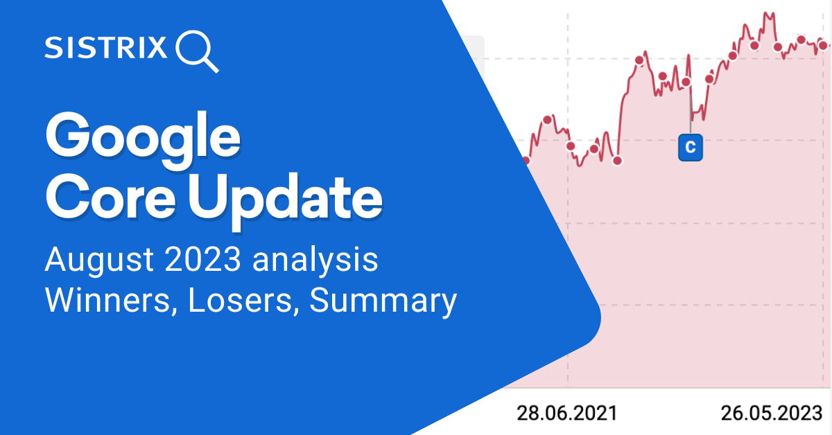 Google Core Update August 2023 - Data and analysis - SISTRIX