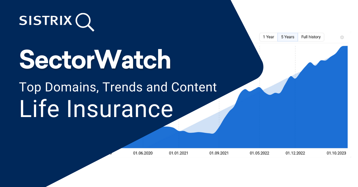 The Top Domains and Content for Life Insurance - SISTRIX