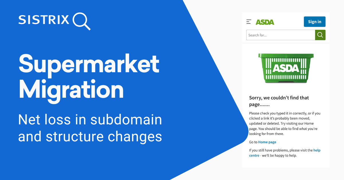 Asda Domain Visibility in Complex Subdomain to Subdirectory Migration ...